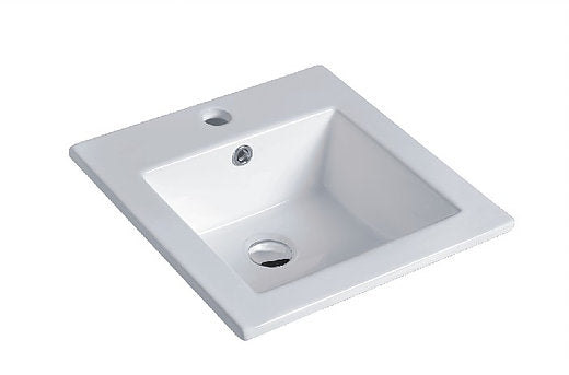 Delta Square Inset Basin Ceramic One Tap Hole